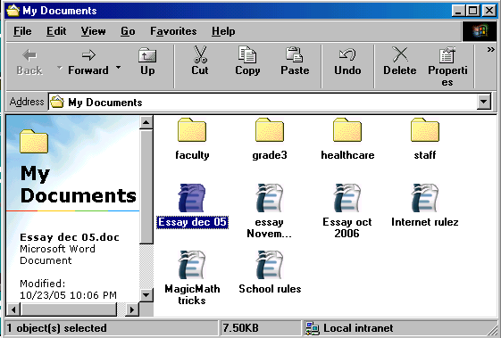 SUM - XI. My Documents and My Backups